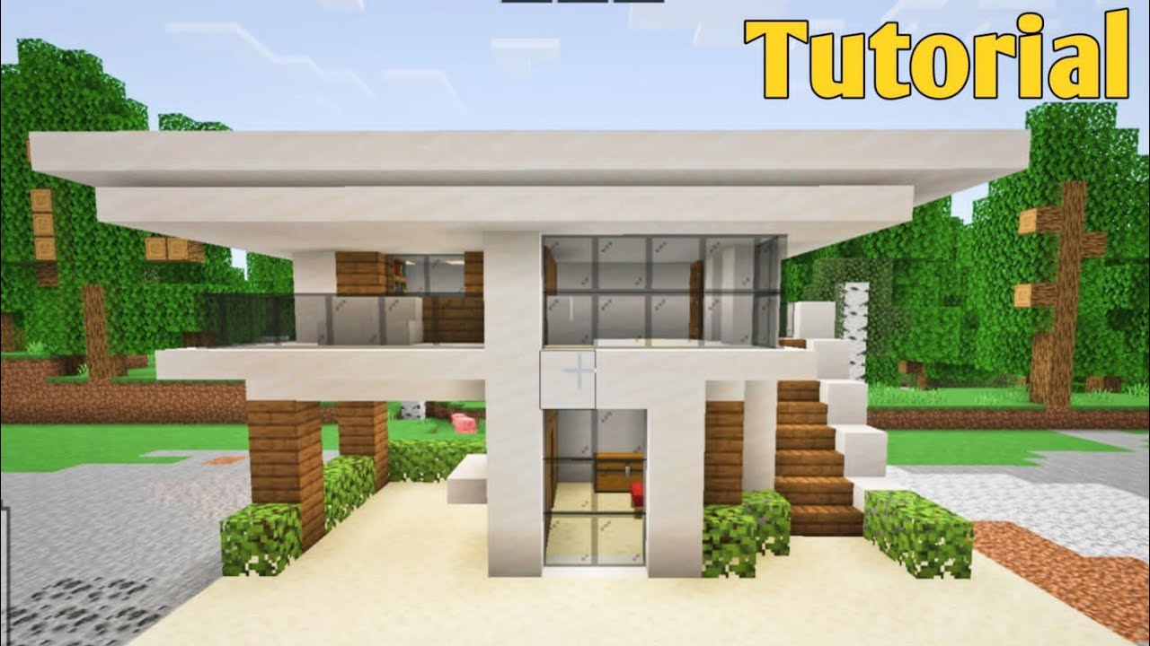 Minecraft: How To Build A Morden & Small House ( Tutorial) ... - YouTube