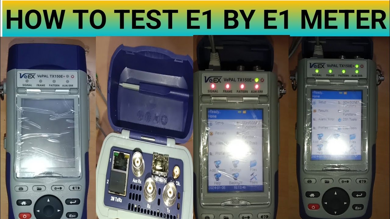 HOW TO TEST E1 BY E1 METER Full information in hindi#how#tech#use# ...