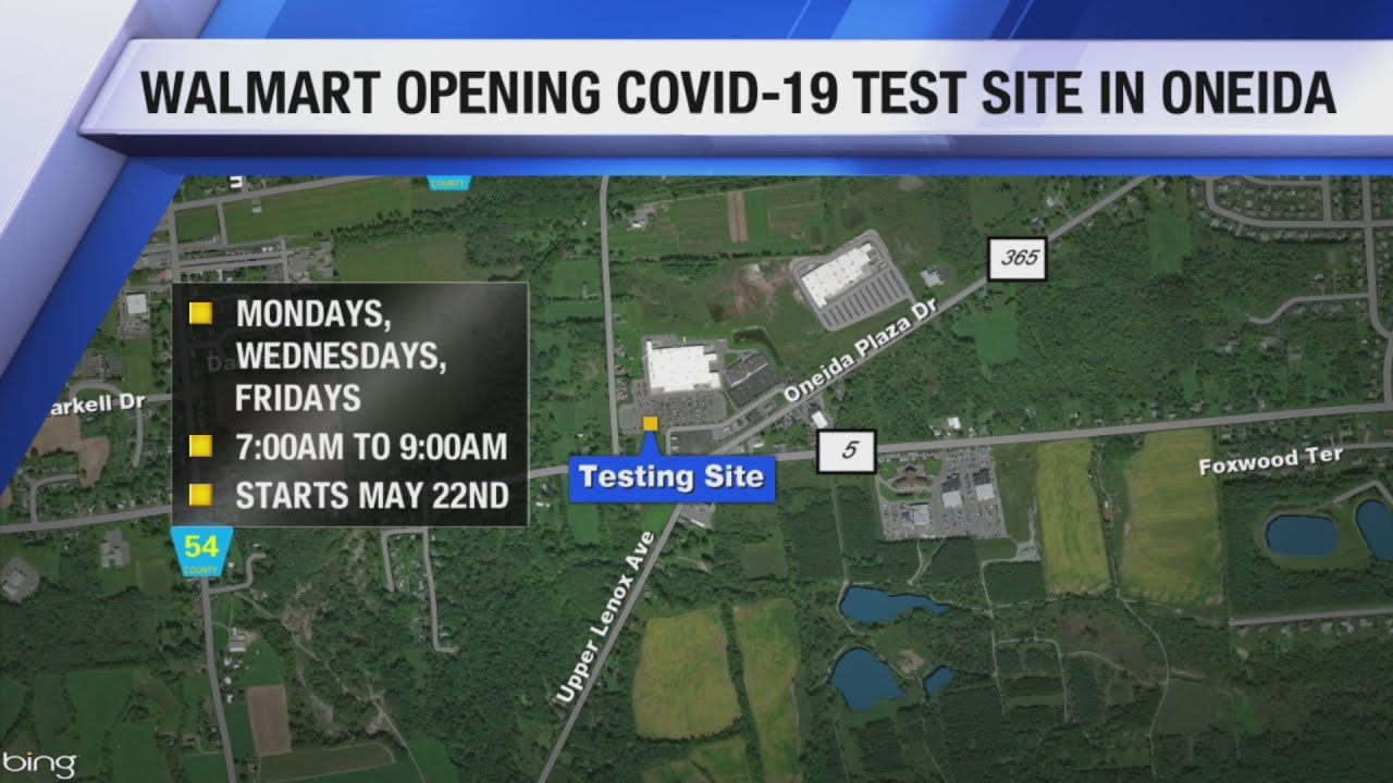 Walmart opening COVID-19 test site in Oneida - YouTube