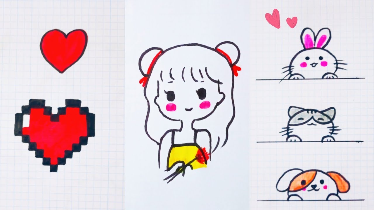 رسومات سهلة رسم كيوت سهل خطوة بخطوة للمبتدئين تعلم الرسم Youtube