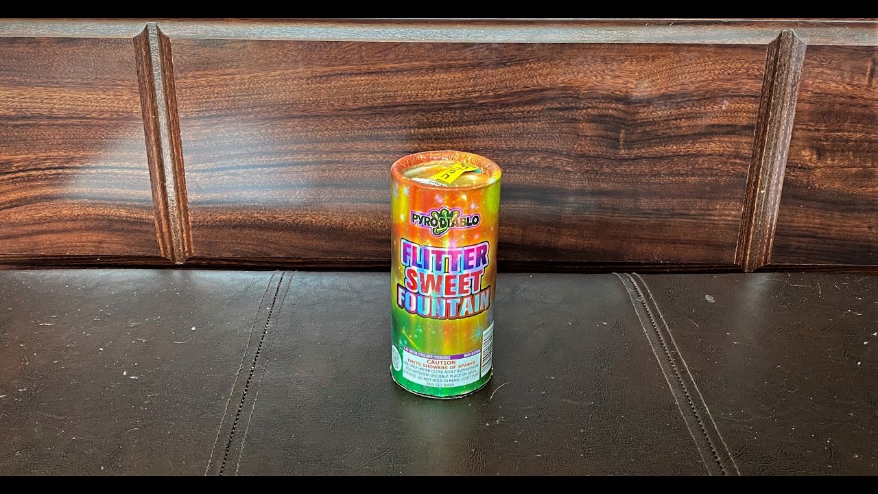 Pyro Diablo Fireworks - Flitter Sweet Fountain - YouTube