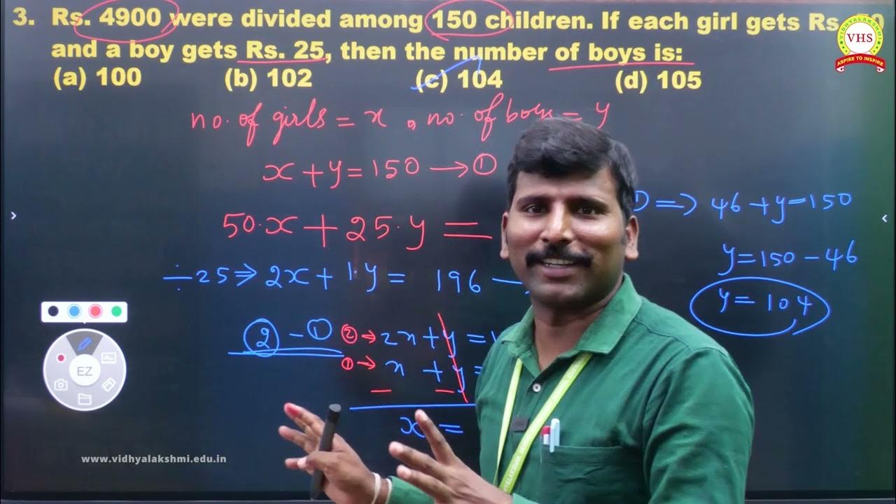 Chapter3 Linear Equation In Two Variables Class10 Important One Mark Questions Mcq Part1