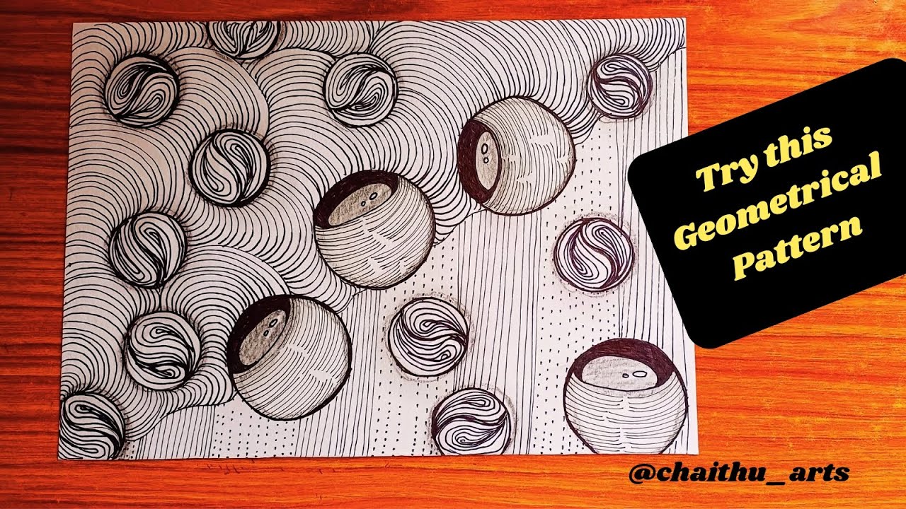 Geometric Pattern | ART 17 | Doodle Patterns | Zen-Doodle | Easy - YouTube