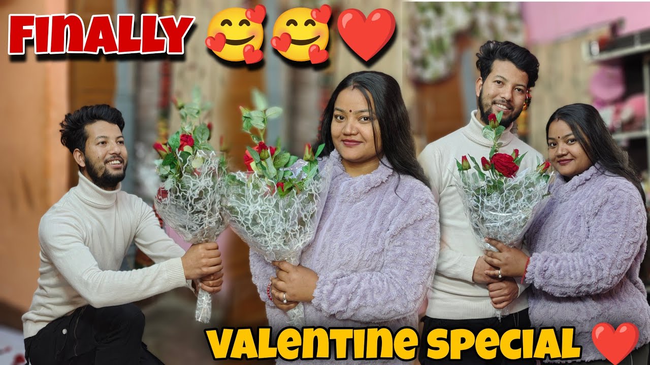 Finally Valentine day Surprise 🥰🥰 || Our first Valentines Day 💝 ...