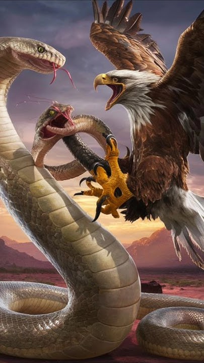 Unexpected Battle Eagle vs Snake #animal #eagles #snake #wildlife # ...