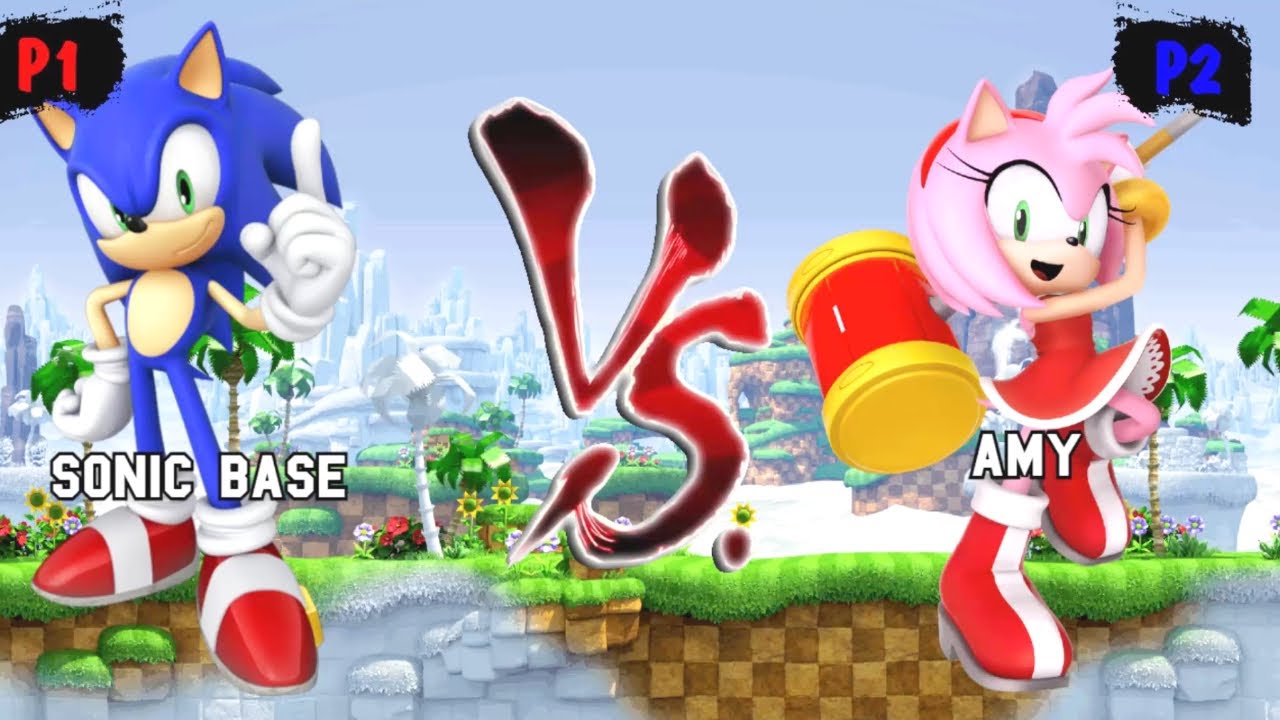 Sonic Base VS Amy Rose I Sonic Battle JUS MUGEN v4 - YouTube