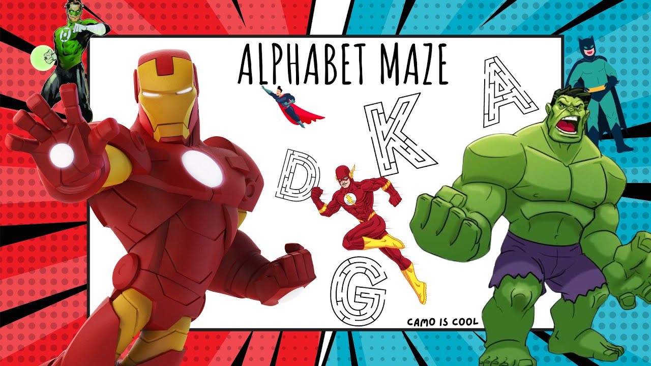 Alphabet Maze UPPER Case Letters #maze - YouTube