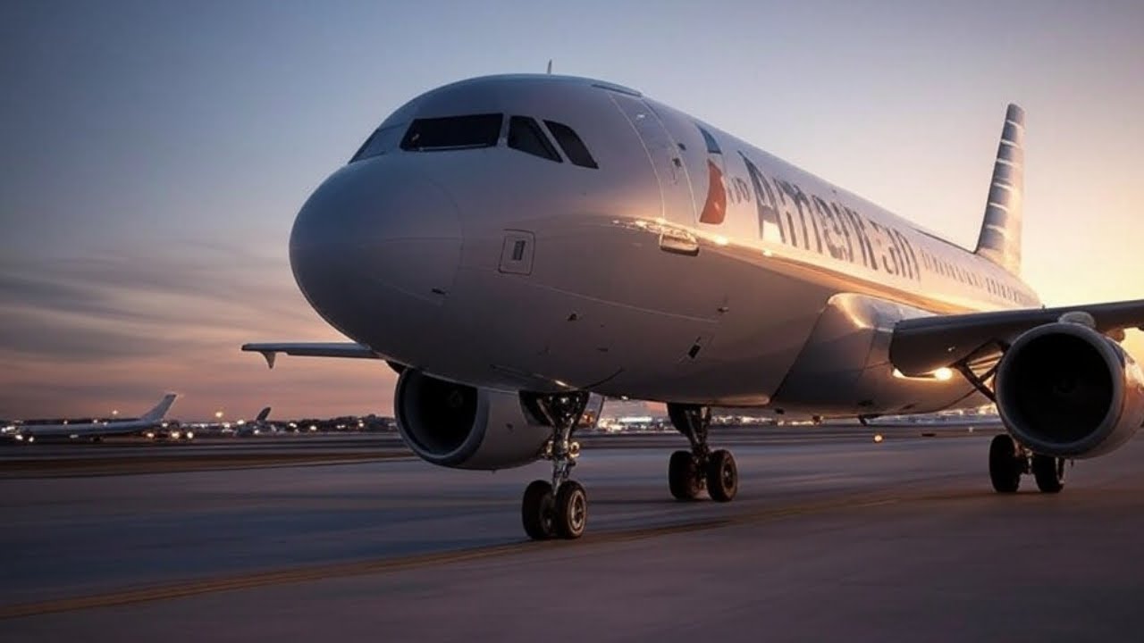 American Airlines | Airbus A320neo Cruising Over | New York - YouTube