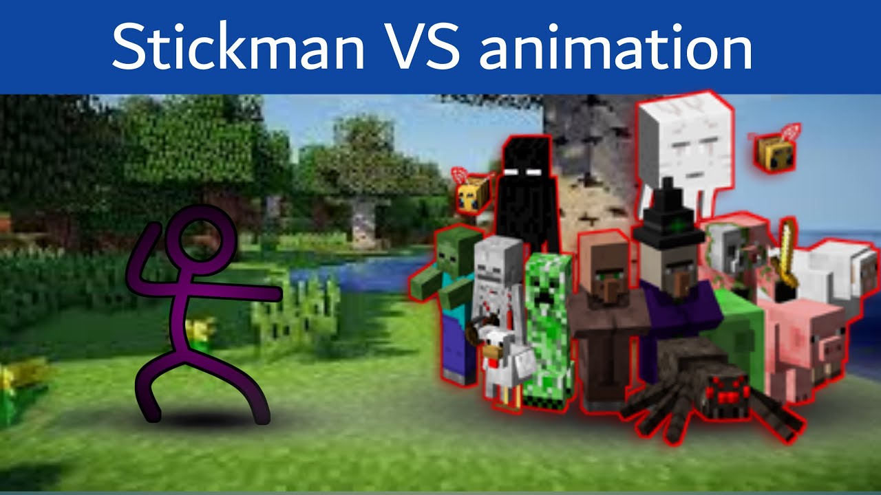 Stickman VS animation [minecraft]. - YouTube