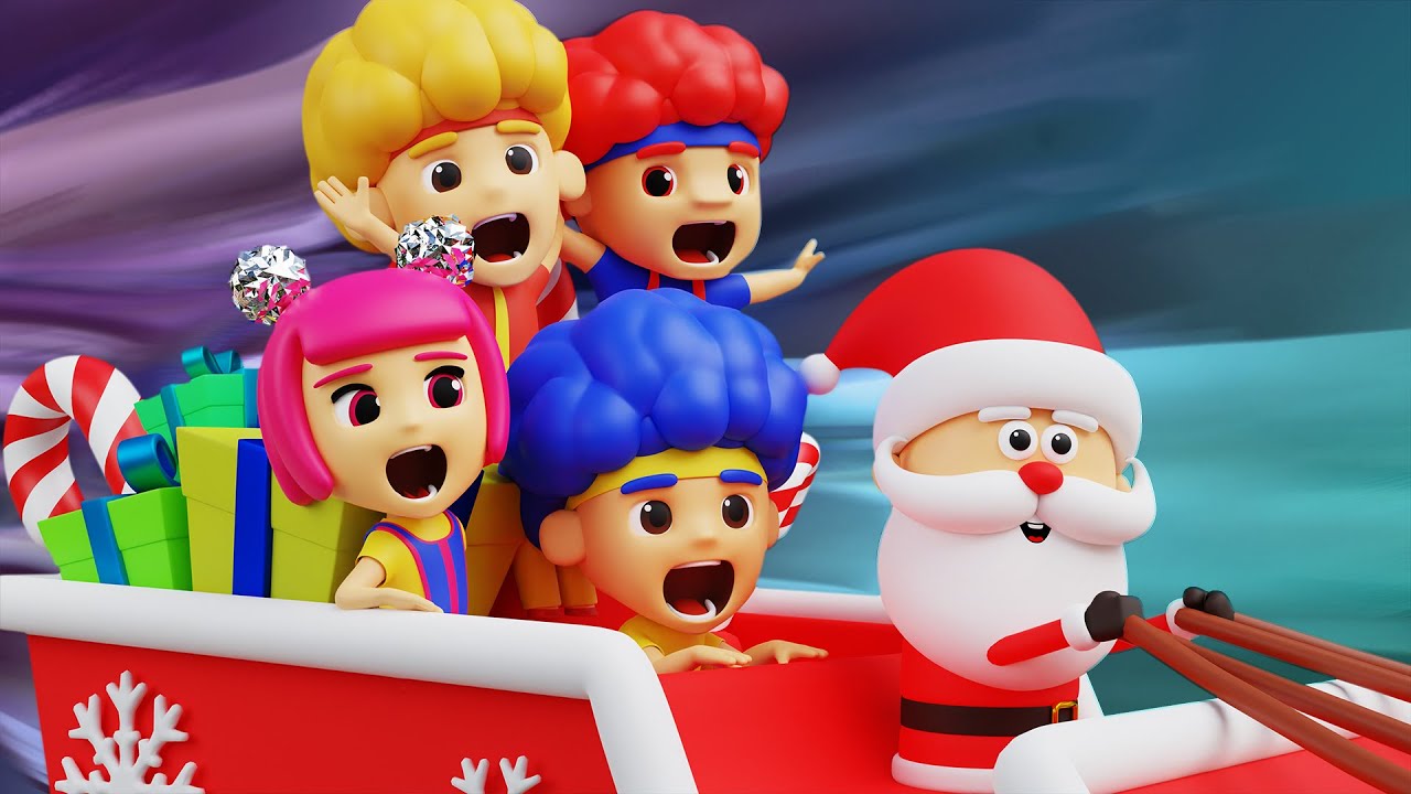 Make Santa Ready for Christmas with new heroes | D Billions Kids Songs ...