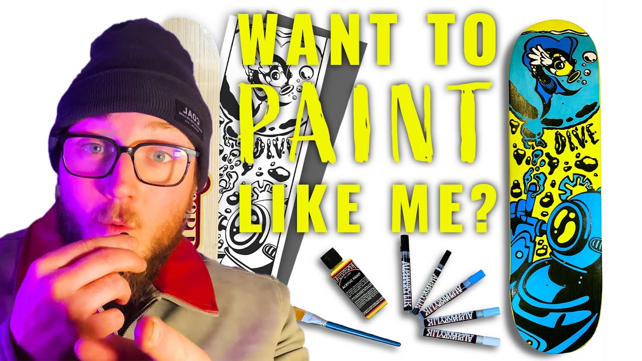 How to Paint Your Skateboard Like a Pro DIY - YouTube