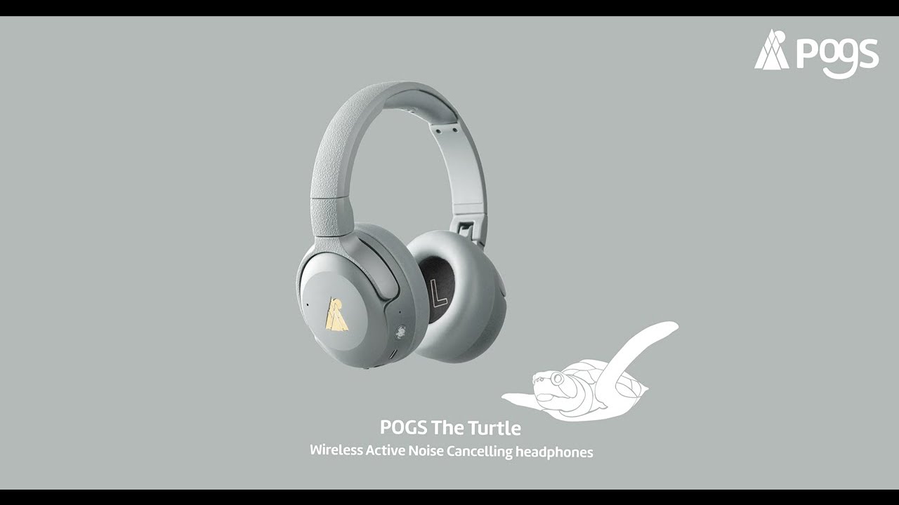 How to use POGS The Turtle wireless Noise Cancelling headphones ...