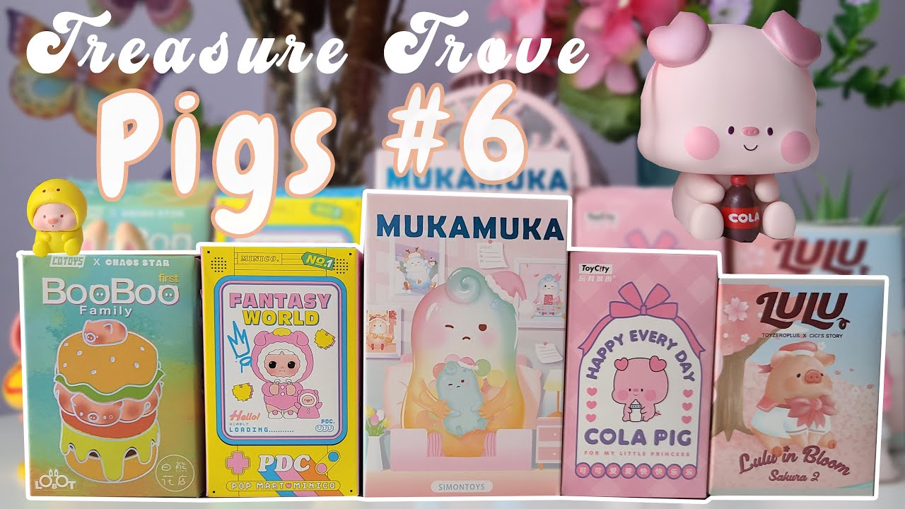 Treasure Trove #6 Pigs Blind Box Unboxing (Popmart, ToysZeroplus ...
