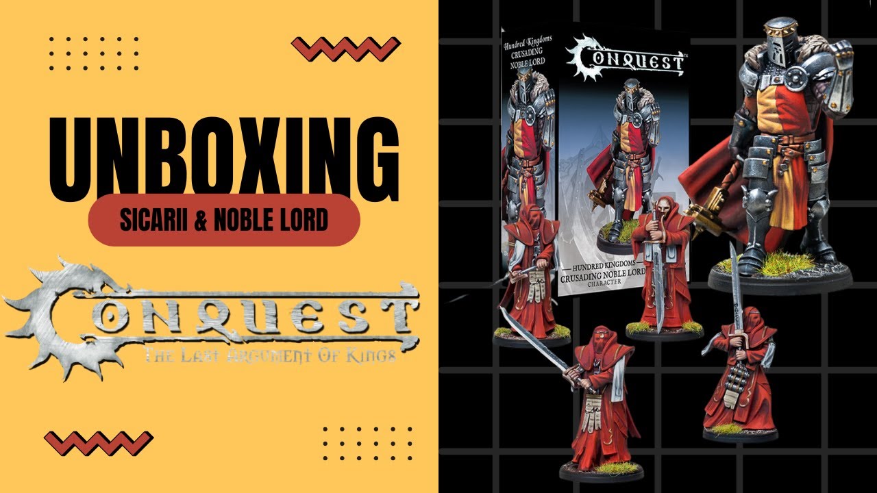 Conquest The Last Argument of Kings Unboxing: Sicarii & Crusading Noble ...