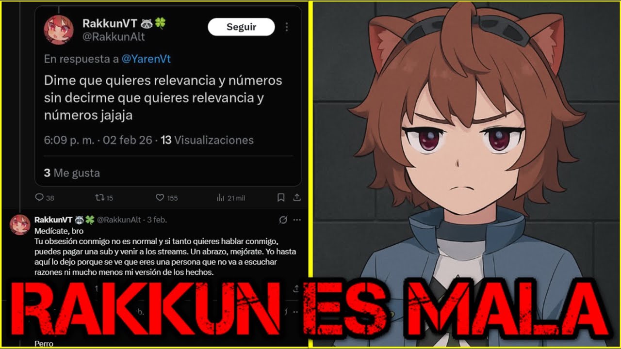 RAKKUN TIENE SU PEOR DISCUSION CON USUARIO QUE LA RECUERDA SU FUNA DE ...