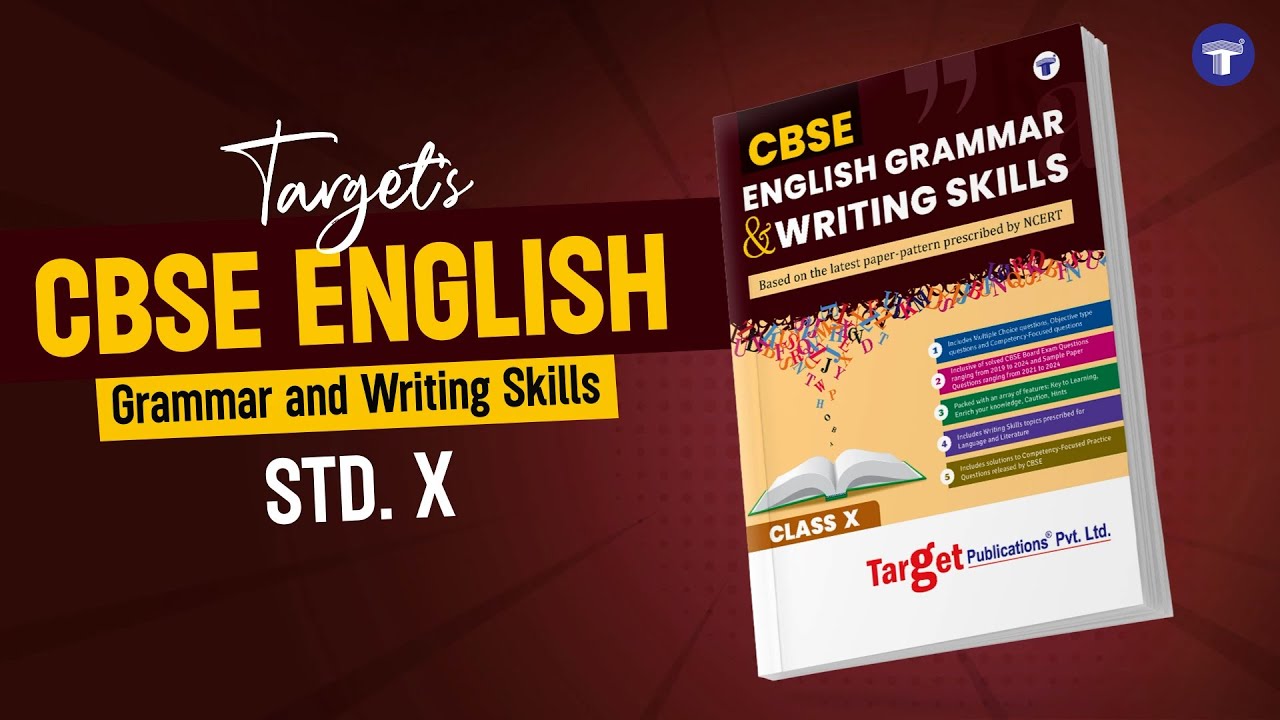Std. 10 CBSE English Grammar & Writing Skills | Target Publications - YouTube