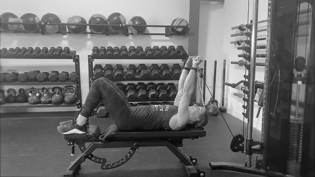 Cable Lying Tricep Extension - YouTube