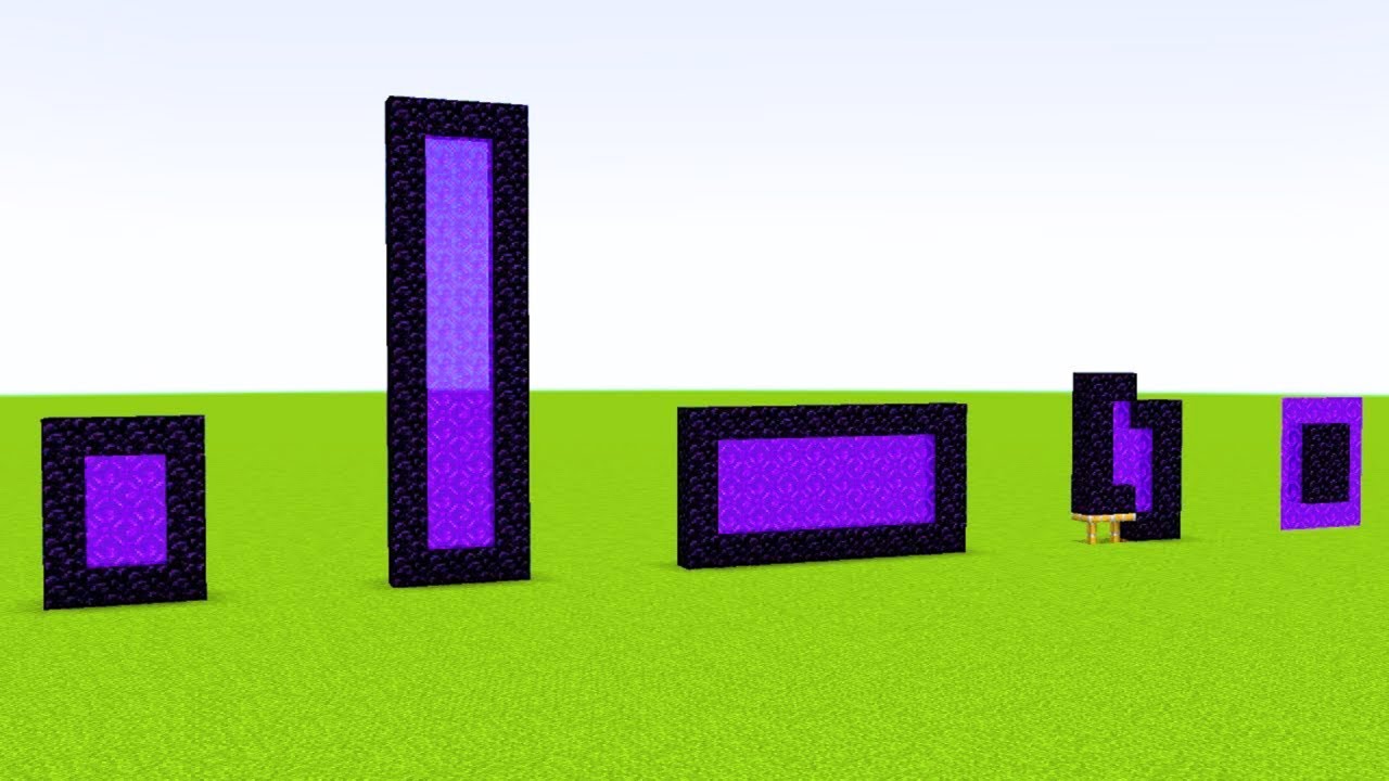 cursed nether portals - minecraft compilation - YouTube