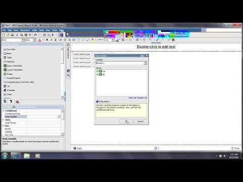 Style Variables in Cognos and Highlighting - YouTube