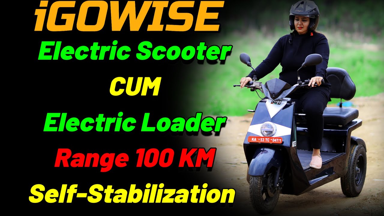 Igowise Trigo Electric Scooter cum Electric Loader with Electronic ...