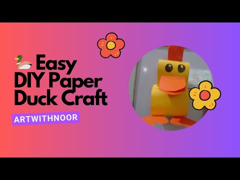"🦆 Easy DIY Paper Duck Craft | 🌟 Amazing Duck Making Tutorial"# ...