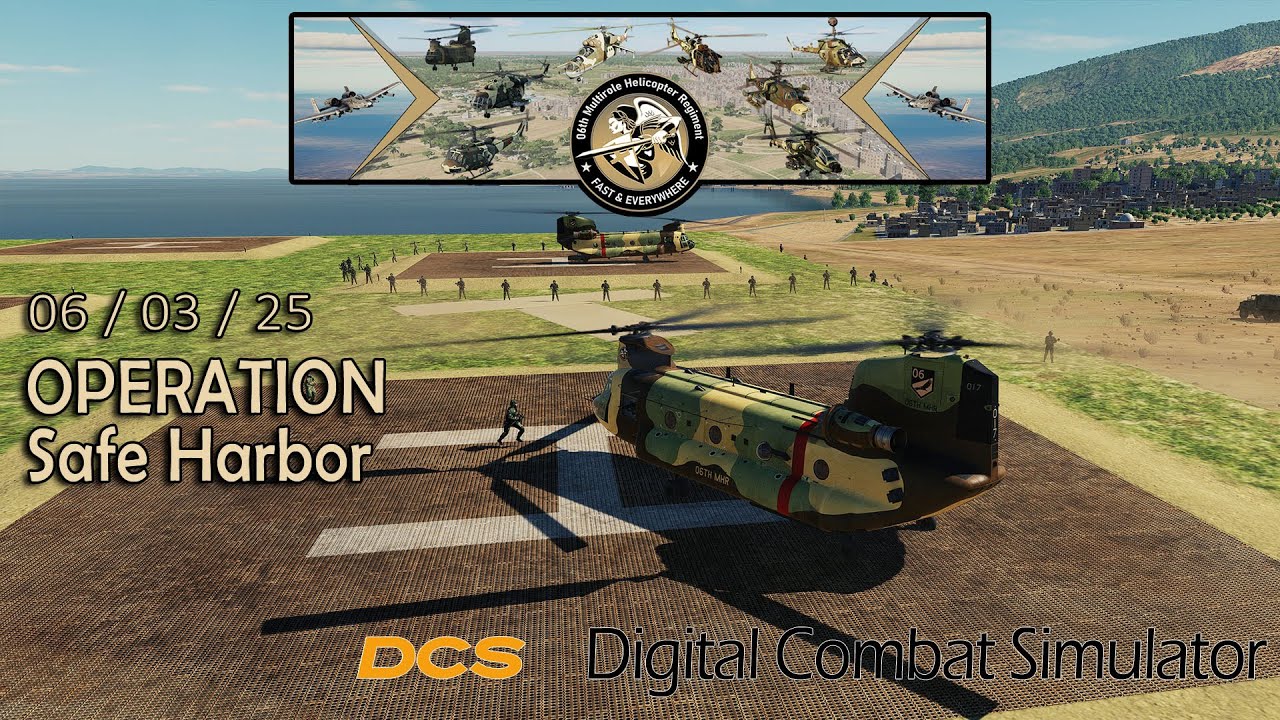 06th MHR - Opération SAFE HARBOR - DCS Digital Combat Simulator - YouTube