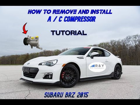 How to Remove and Install an A/C Compressor for a 2015 Subaru BRZ 2.0L ...