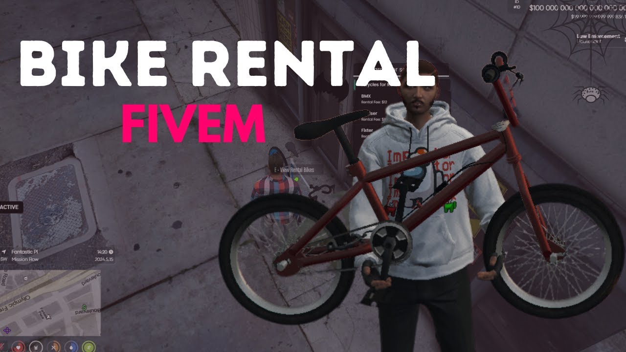 fivem bike rental | QBCore Script | FiveM Scripts - YouTube