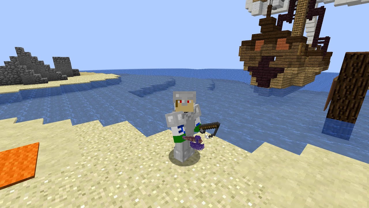 fishing on a Minecraft server - YouTube