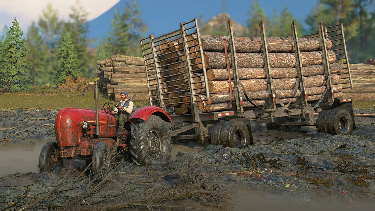 Transporting Overloaded Trolley In Snowrunner - YouTube