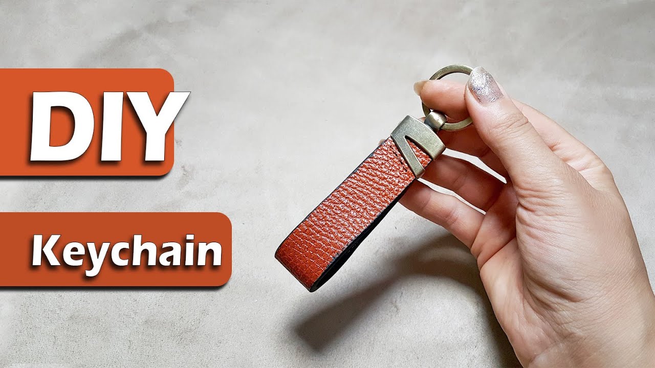 Make Leather Keychain - DIY - YouTube