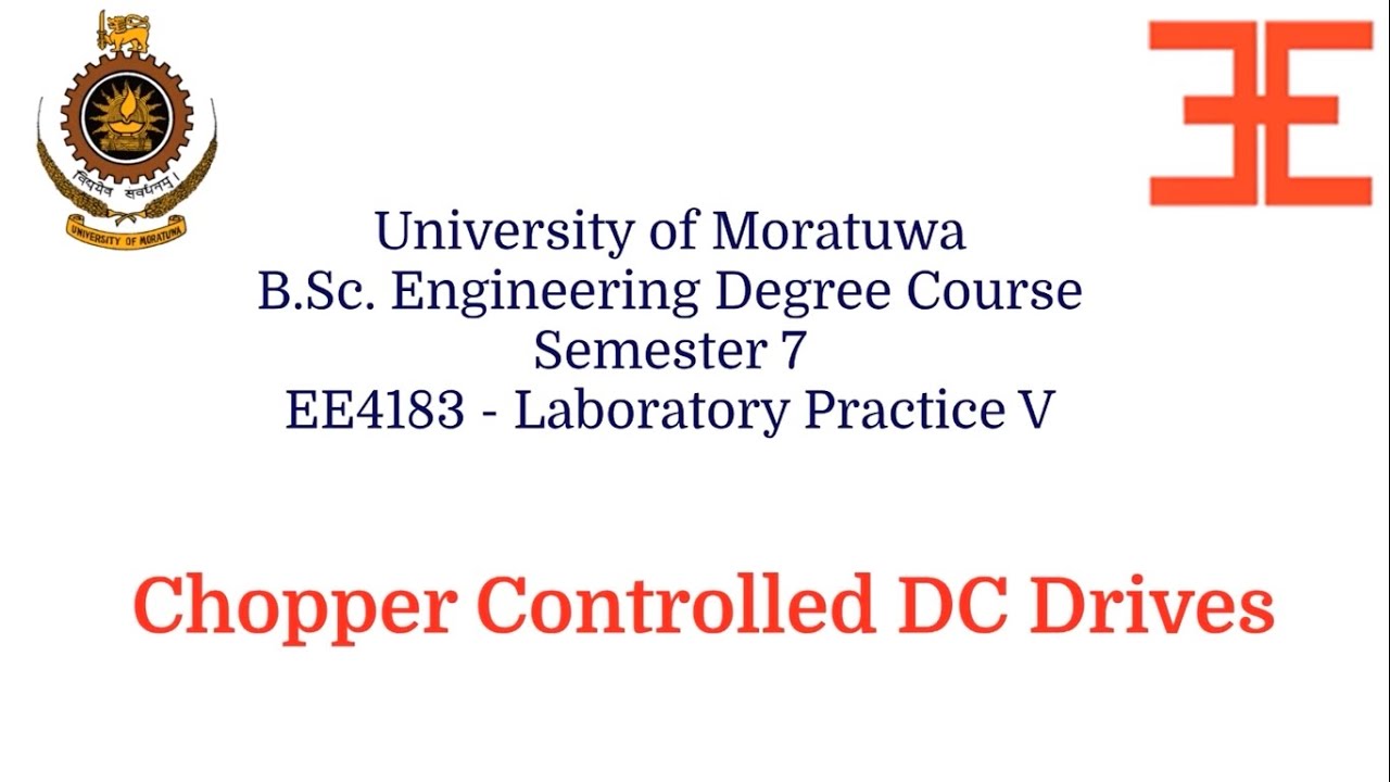 S07_PR09 - Chopper Controlled DC Drives - YouTube