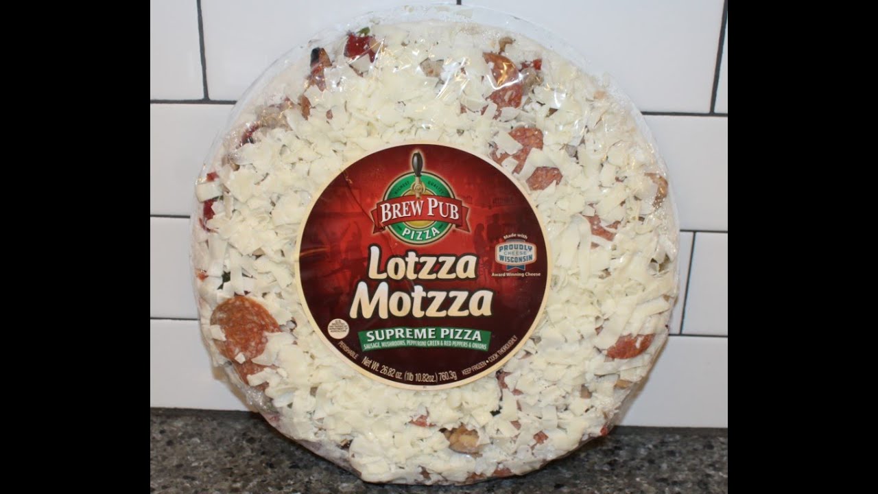 Brew Pub Pizza Lotzza Motzza Supreme Pizza Review - YouTube