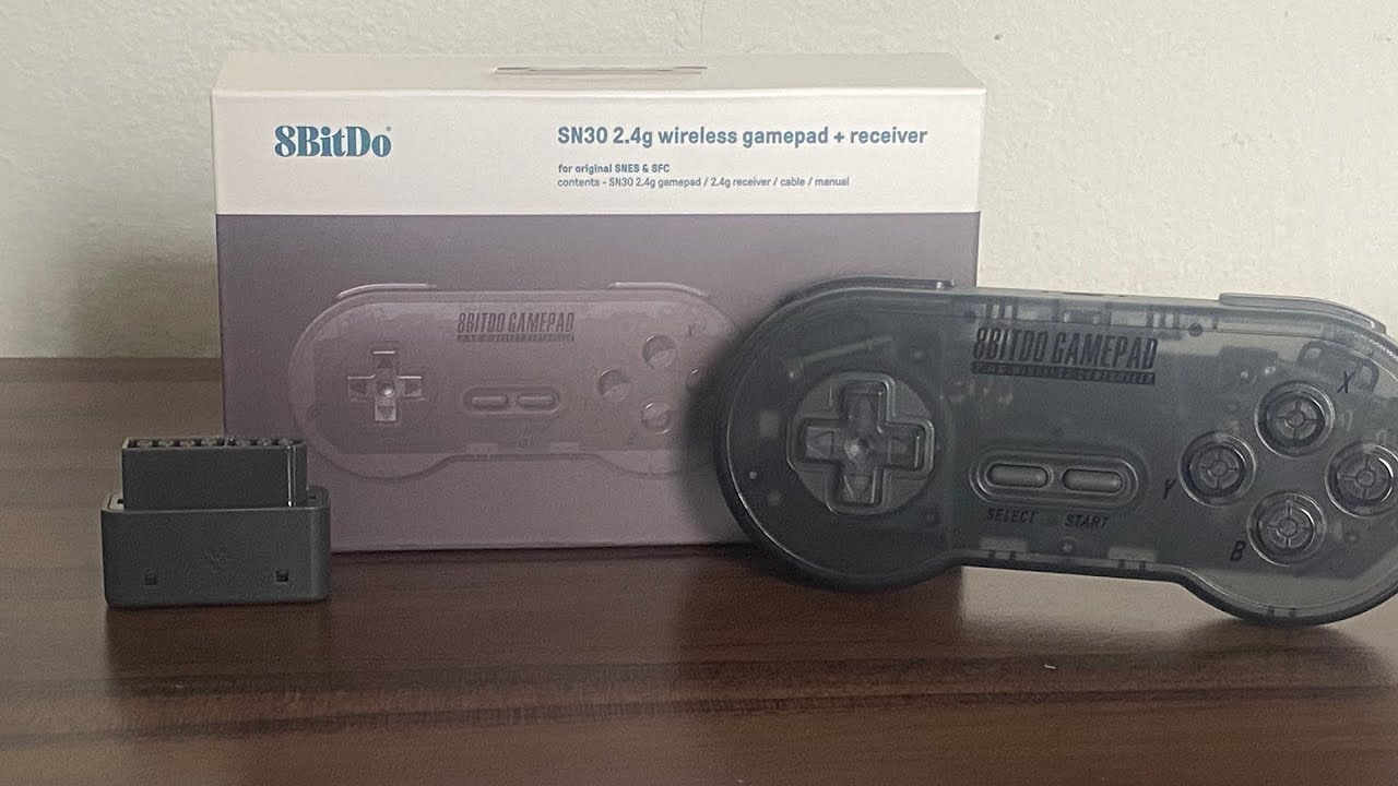 UNBOXING CONTROLE SN30 8BITDO SNES SUPER NINTENDO 2.4GHZ - YouTube