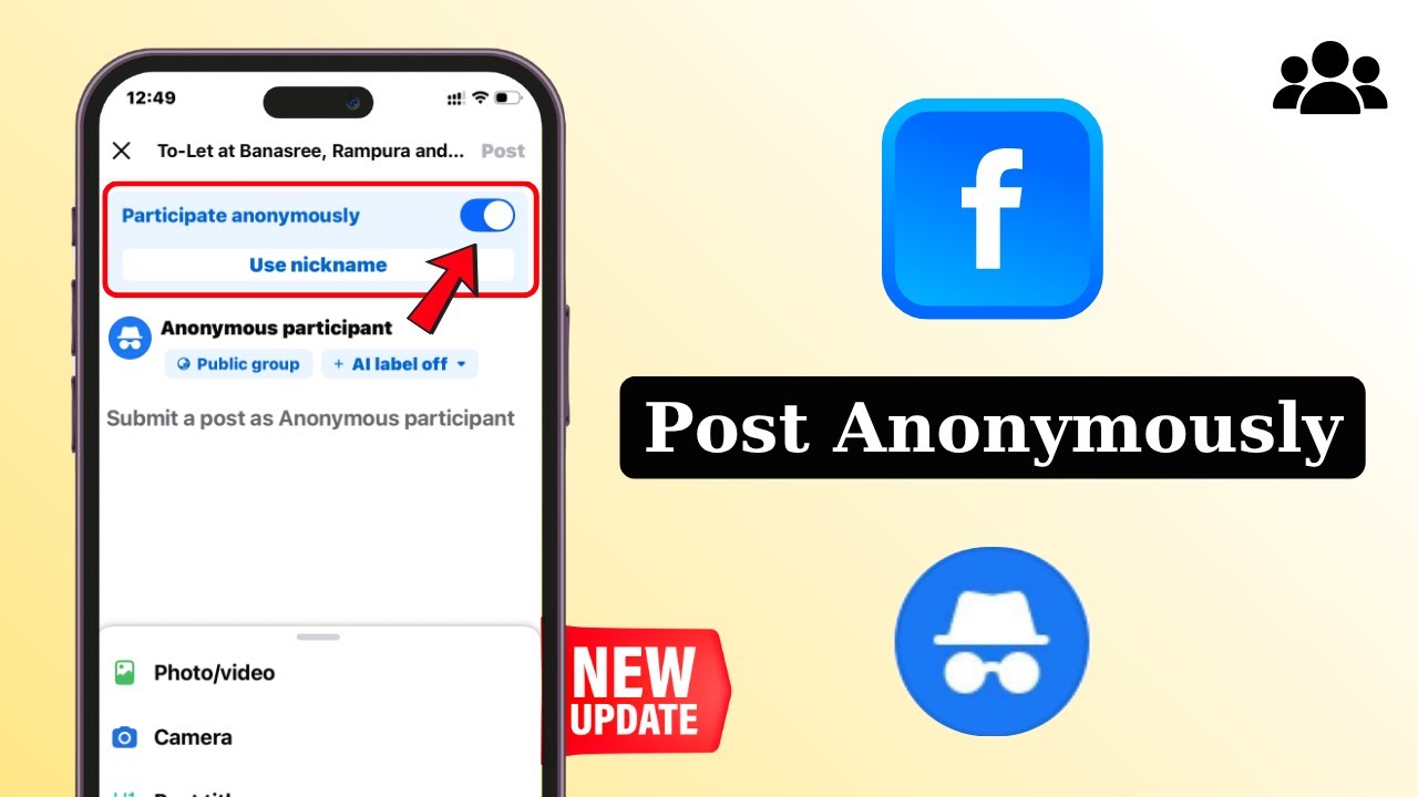 How to Post Anonymously on Facebook Group (2025) - YouTube