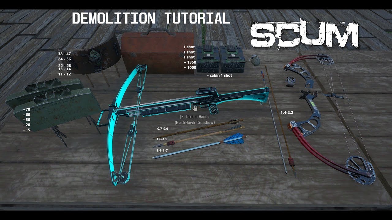 SCUM Guide, How to destroy walls - Raid prep guide - YouTube