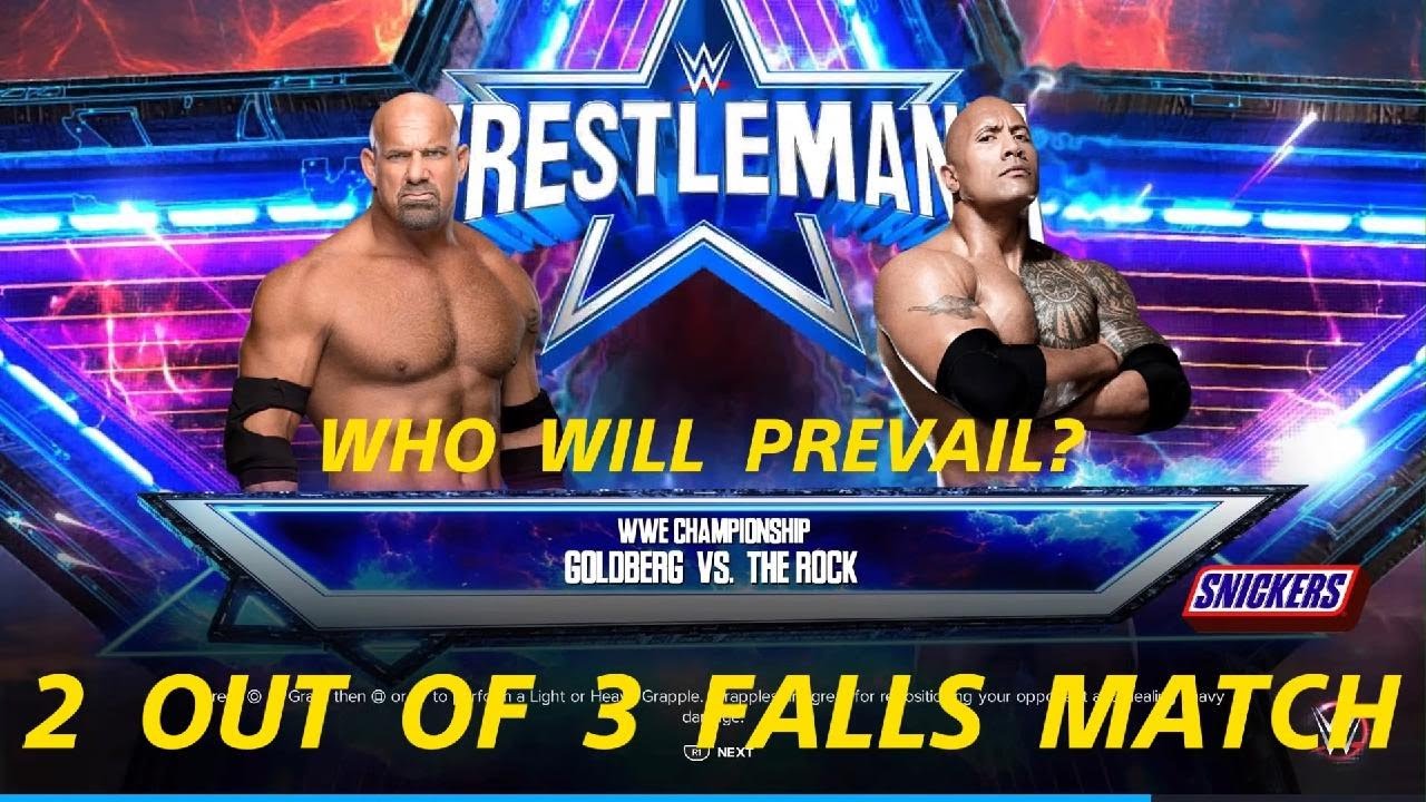 Goldberg vs. The Rock - WWE Championship Match - YouTube