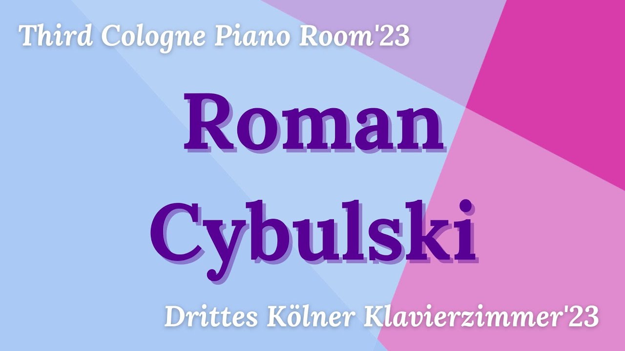 Roman Cybulski I International Piano competition for Amateurs'23 I Das ...