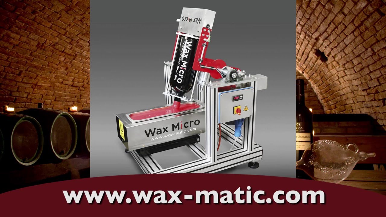 Wax Micro - Machine manuelle pour cirer les bouteilles - YouTube