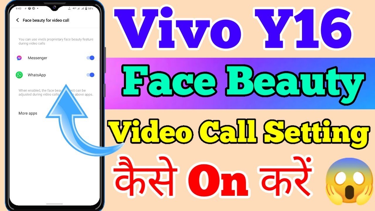 Vivo Y16 Face beauty Video Call Setting Kaise On Kare // How To Face ...