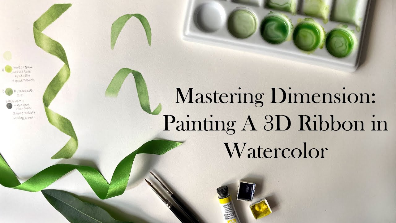 Mastering Dimension: Painting A 3D Ribbon in Watercolor - Class Trailer ...