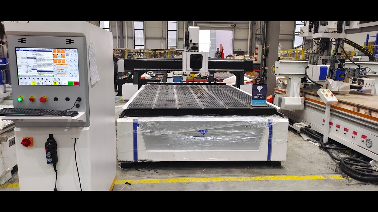 ELECNC2030ATC set workpiece zero+ aluminum testing - YouTube