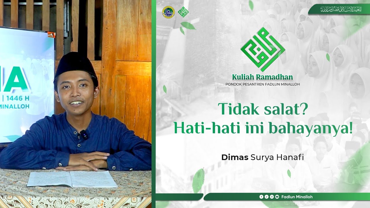 Tidak salat? Hati-hati ini bahayanya! - Dimas Surya Hanafi - Kuliah ...