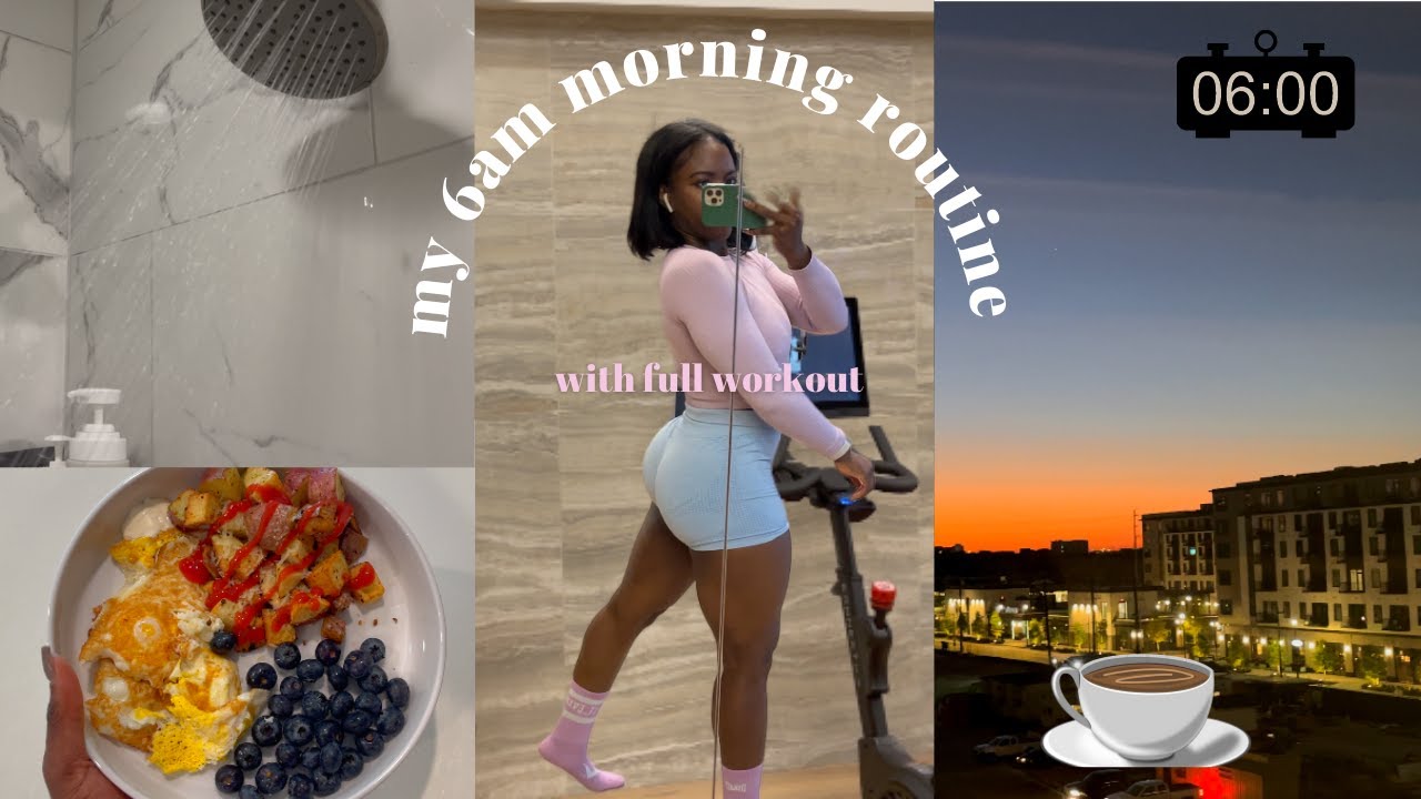 my 6 am morning routine (gym routine, coffee) | healthy and productive ...