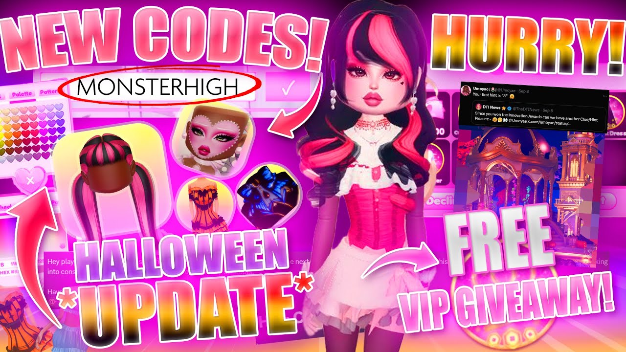 *FREE VIP* GET NEW *SECRET* HALLOWEEN CODES!?│DRESS TO IMPRESS OCTOBER ...