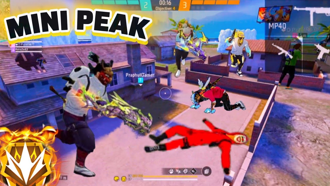 CS Lobby Old Mini Peak Gameplay in Free Fire | CS Match Me Old Mini Peck Gameplay | Praphul ...