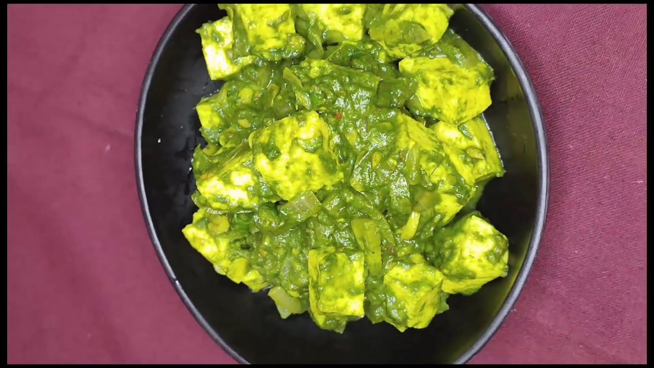 How to eat Paneer in Healthy way - Palak Paneer / Spinach Paneer - YouTube