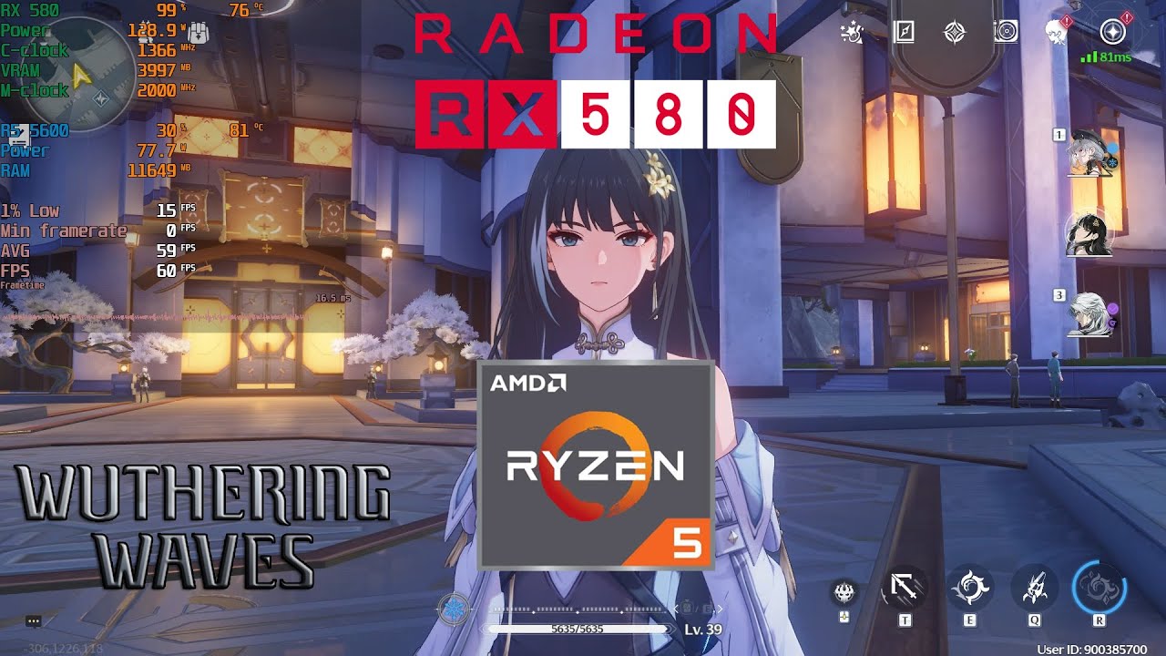 Wuthering Waves | Ryzen 5 5600 + RX 580 8GB - YouTube