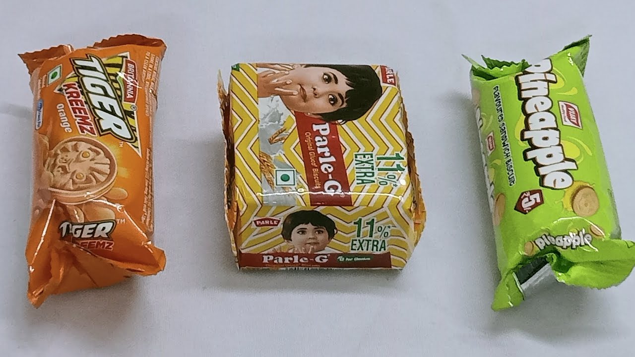 Tiger Kreemz Vs Parle-G Vs Pineapple Flavor Sandwich Biscuits || 🍪🍪🍪 ...