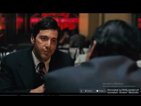The Godfather (Baba) en iyi sahnelerinden biri Restoran sahnesi Türkçe Altyazılı